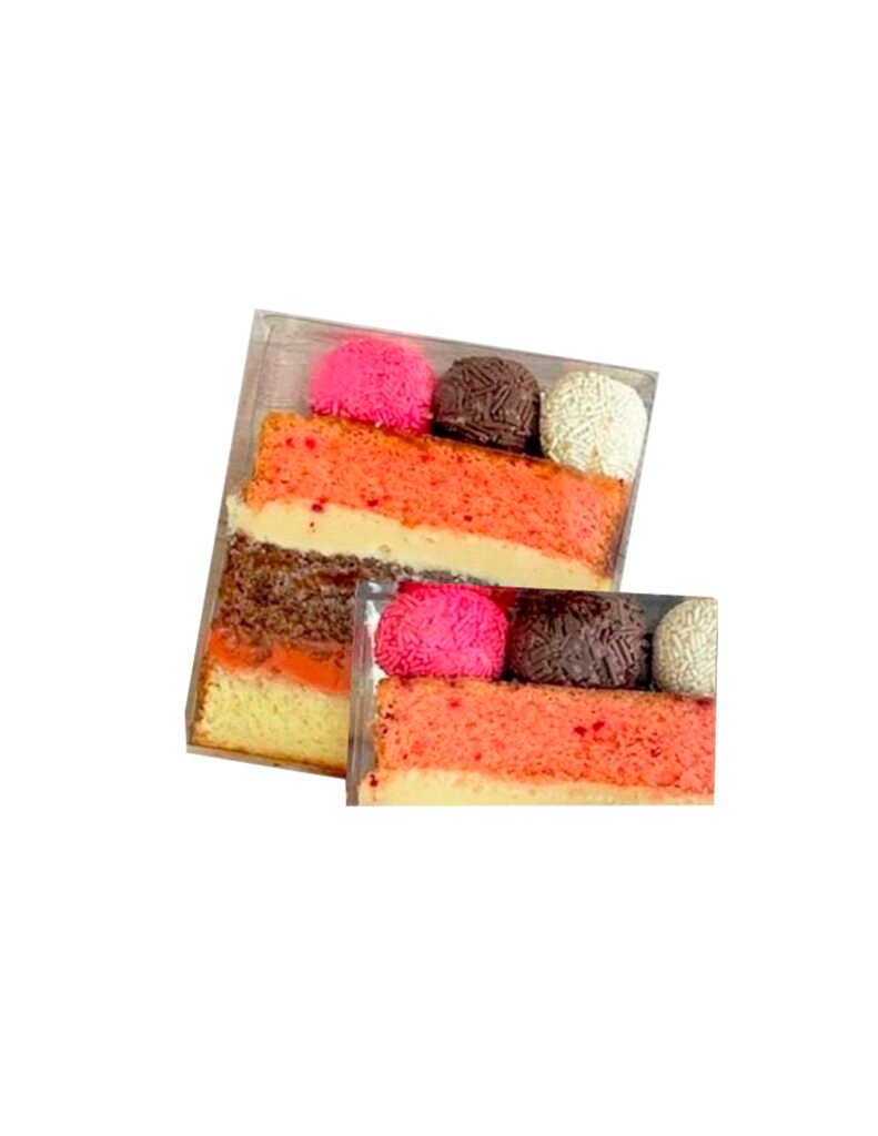 Caixa Slice Cake-Box transparente c/10 unidades - KM Embalagens